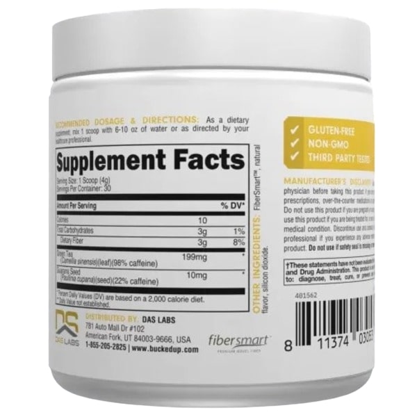 DAS Labs Bucked Up Essentials Fiber Stim – Muscle Beach Supplements