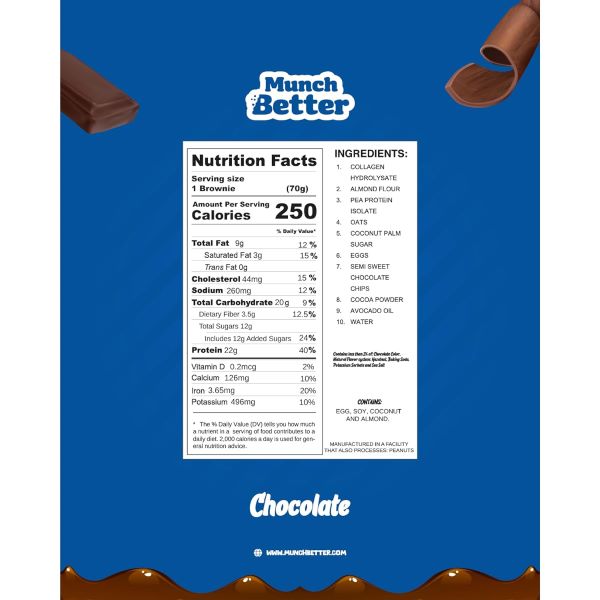 Munch Better Protein Brownie – Muscle Beach Supplements